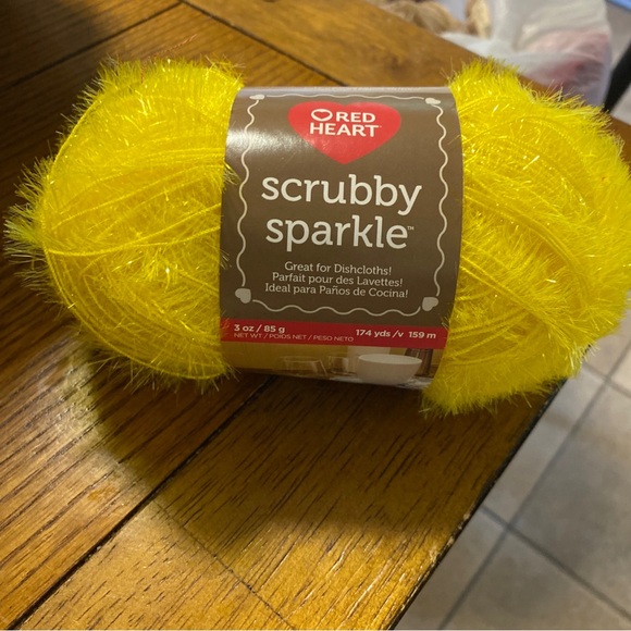 Red Heart | Art | Red Heart Scrubby Sparkle Yarn | Poshmark